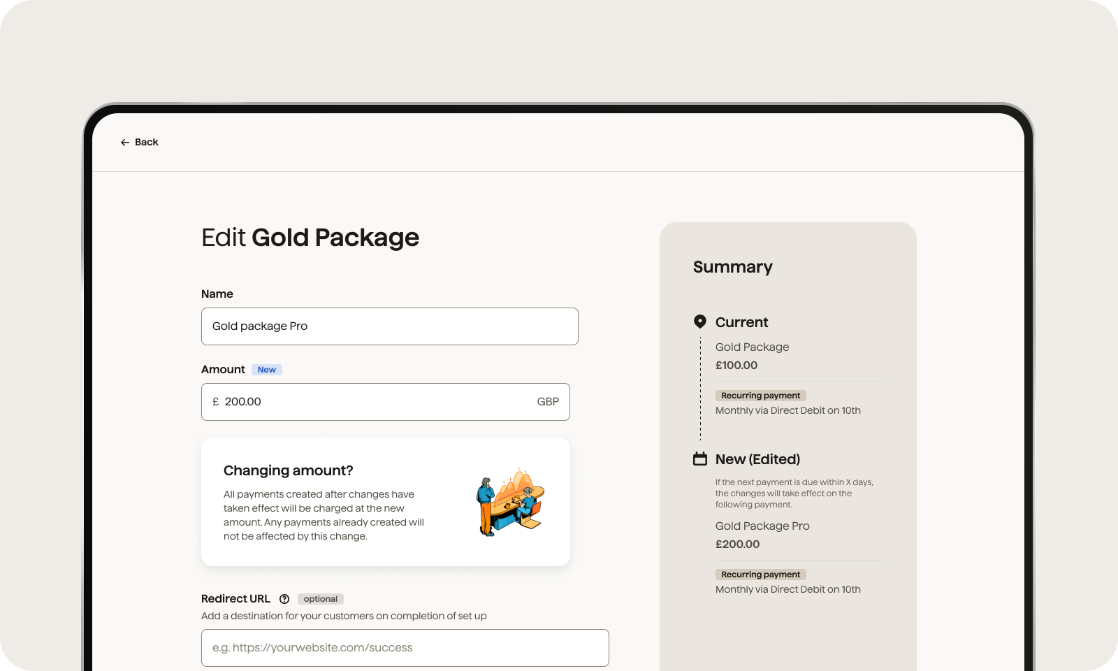 Edit a subscription template – Support Centre